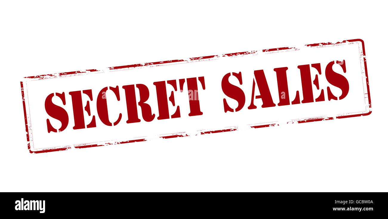 Rubber stamp with text secret sales inside, vector illustration Stock ...