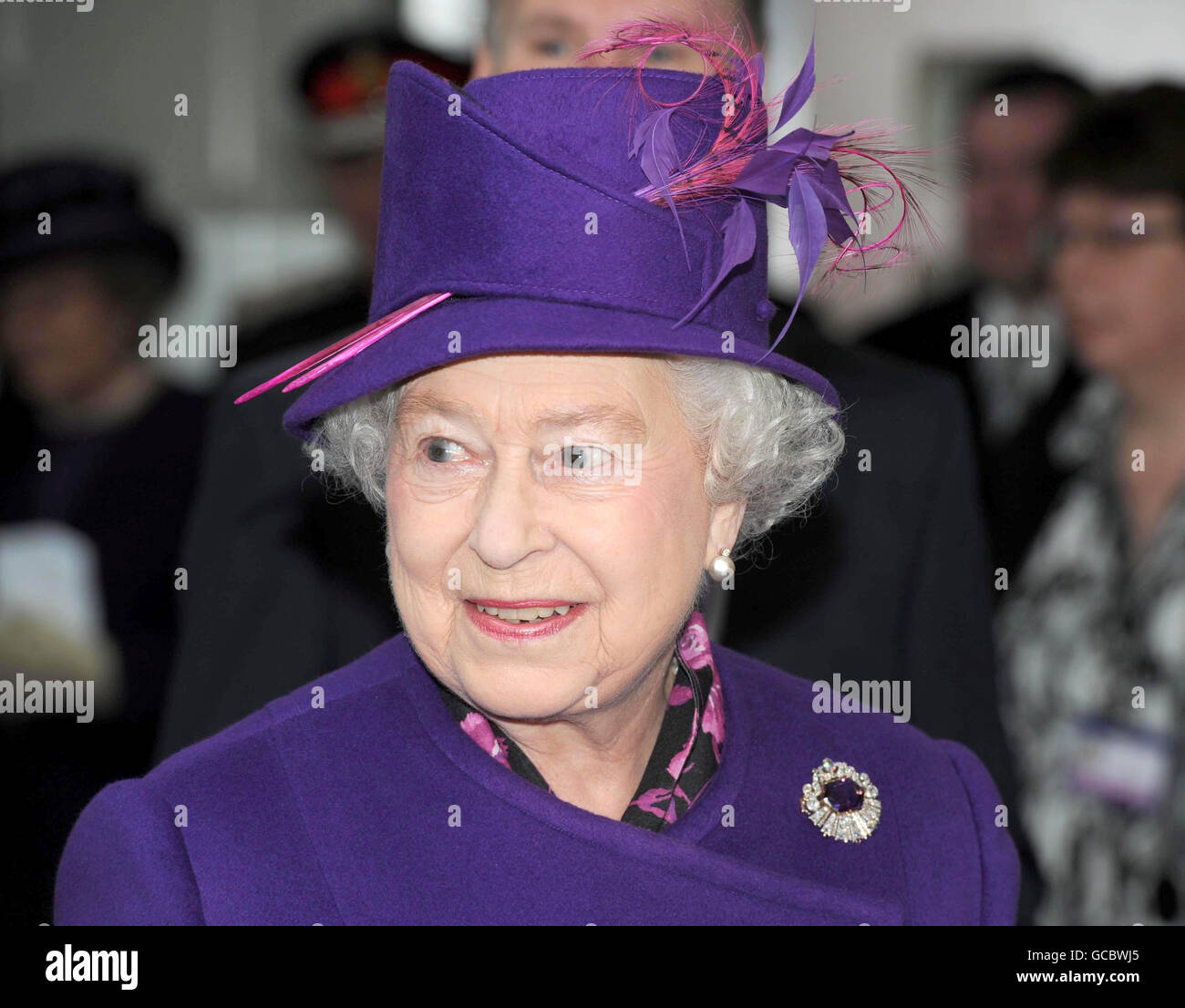 Queen Elizabeth II during her visit to St Loye's Foundation in Exeter ...