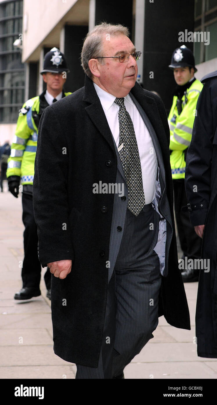 Lord hanningfield arrives at westminster magistrates court hi-res stock ...