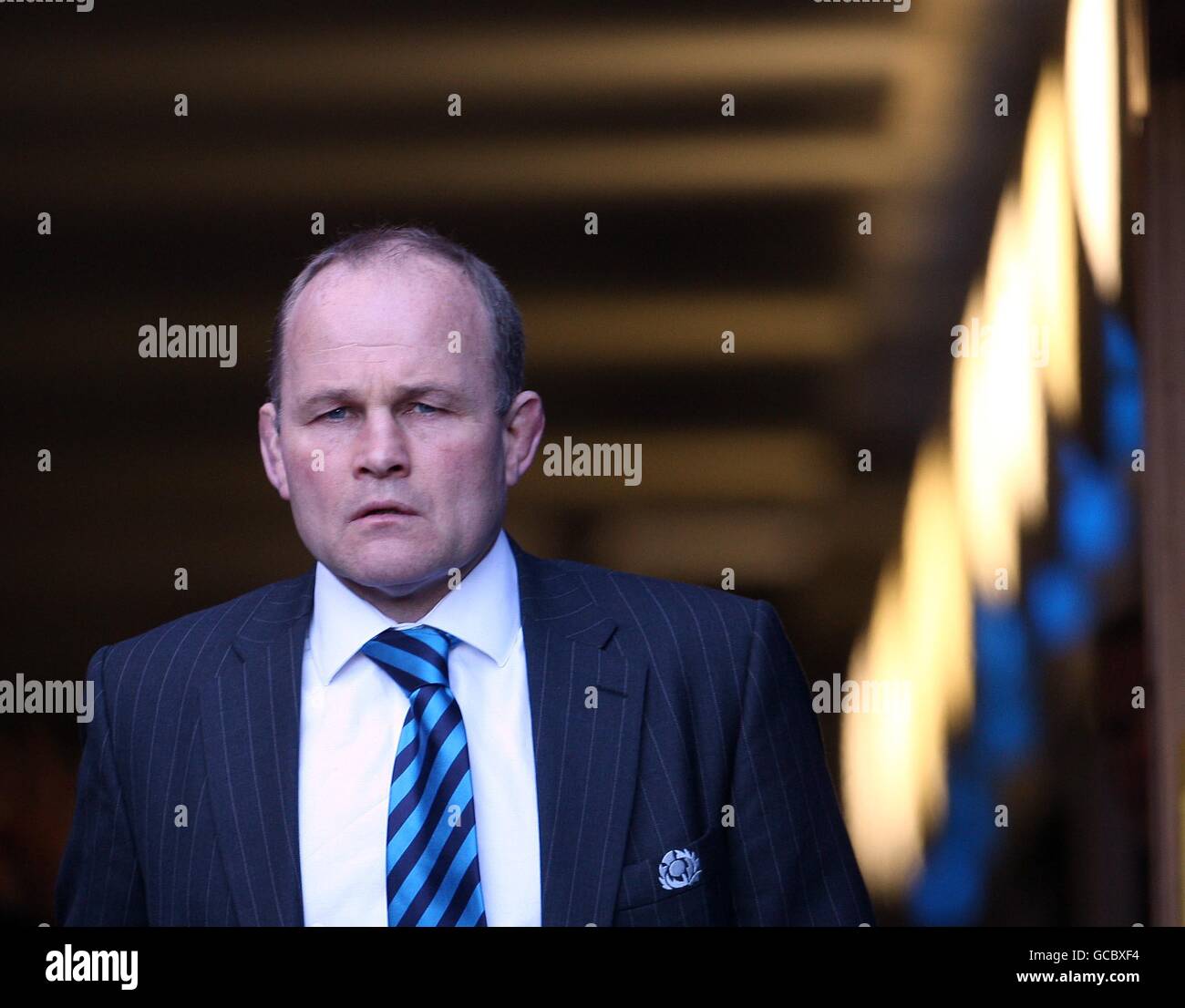 Scotland's Head Coach Andy Robinson during the RBS Six Nations match at ...