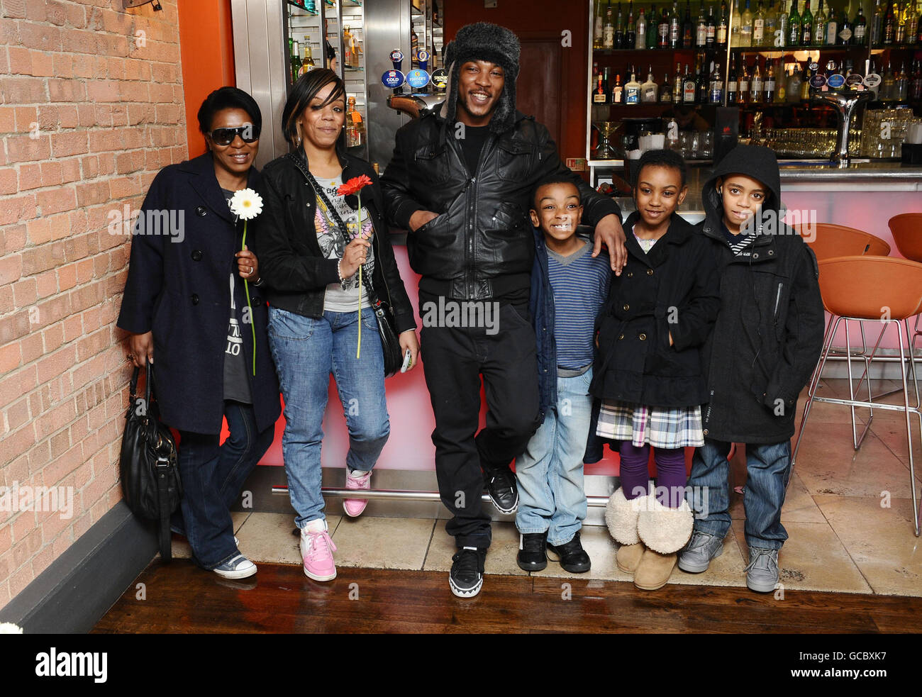 Rapper Ashley Walters, centre, brings his mum Pam, left, and Natalie ...