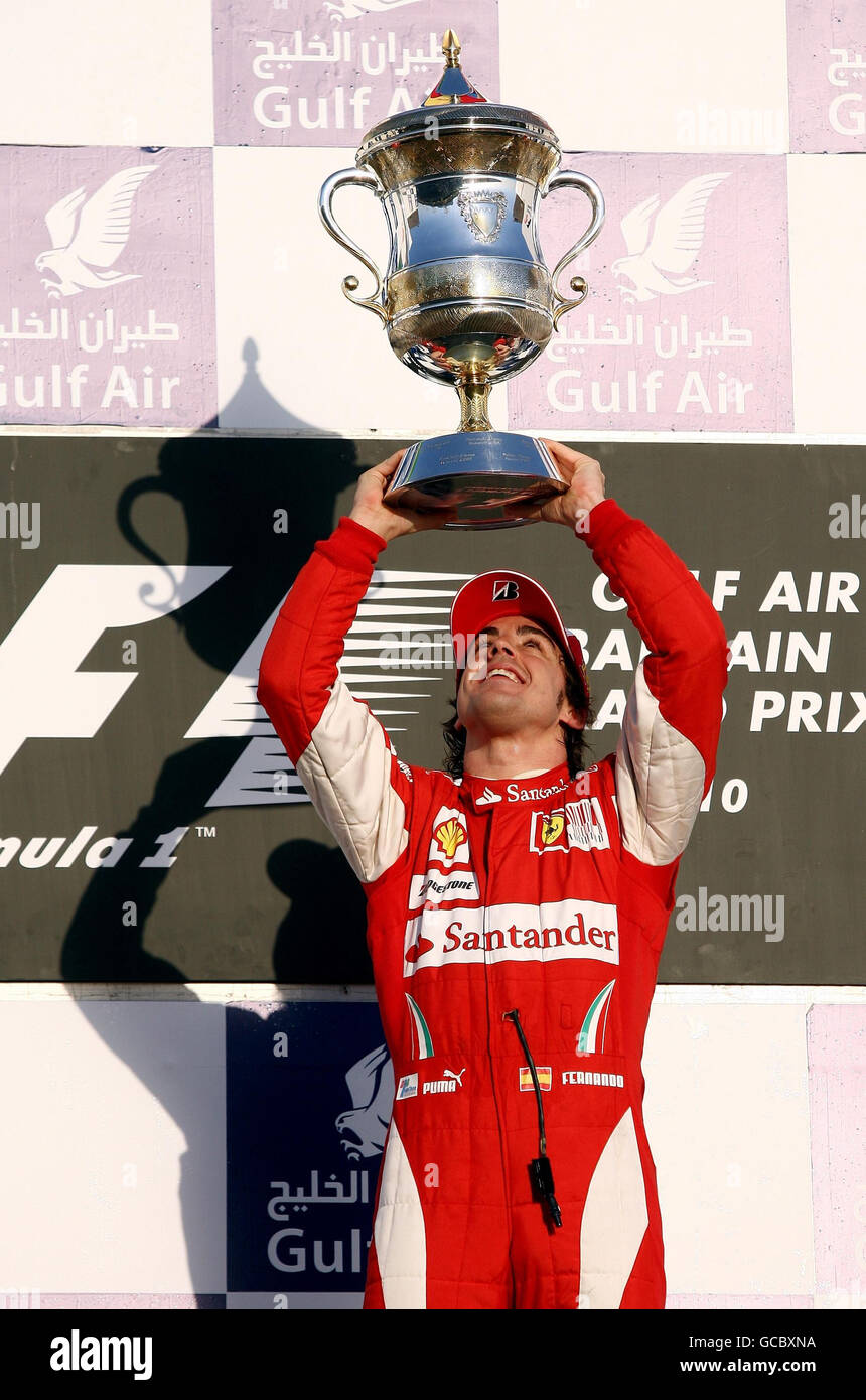 Ferrari celebrate at podium hi-res stock photography and images - Alamy