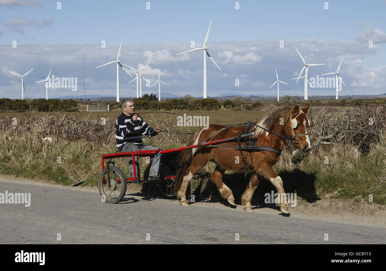 Sulky rider in Ireland Stock Photo - Alamy