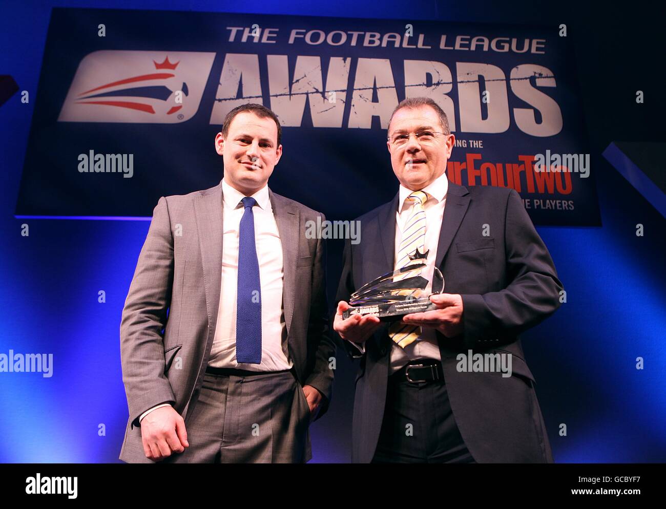 Nottingham Forest Safety Officer Alan Bexon (right) with the award for ...