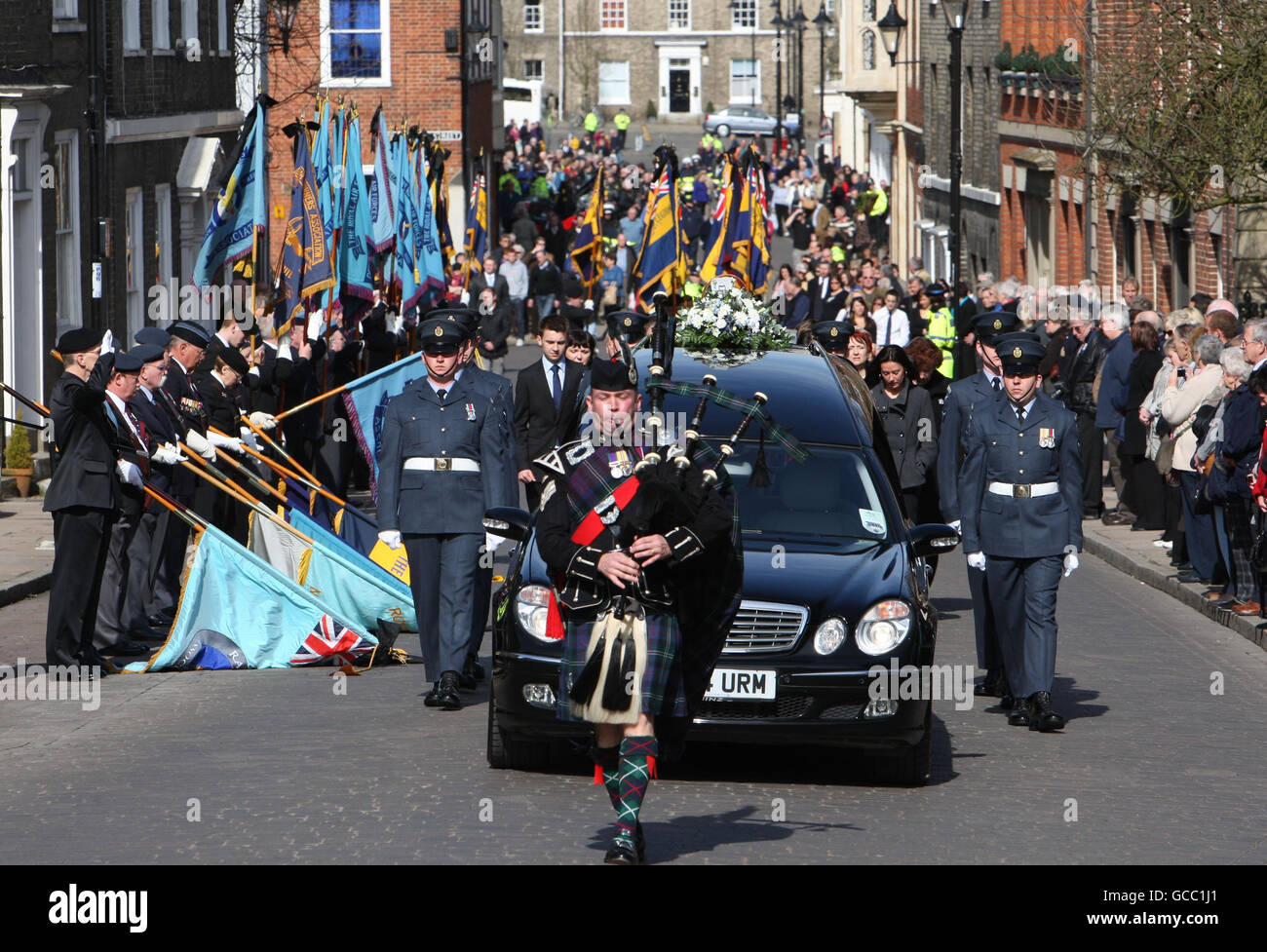 Senior Aircraftman Luke Southgate funeral Stock Photo - Alamy