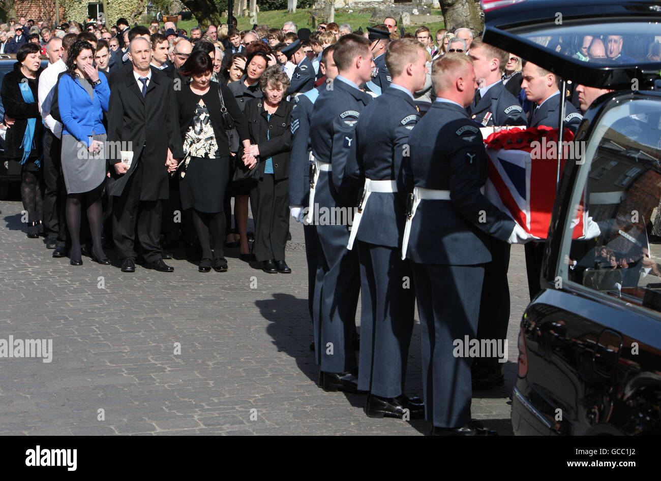 Senior Aircraftman Luke Southgate funeral Stock Photo - Alamy