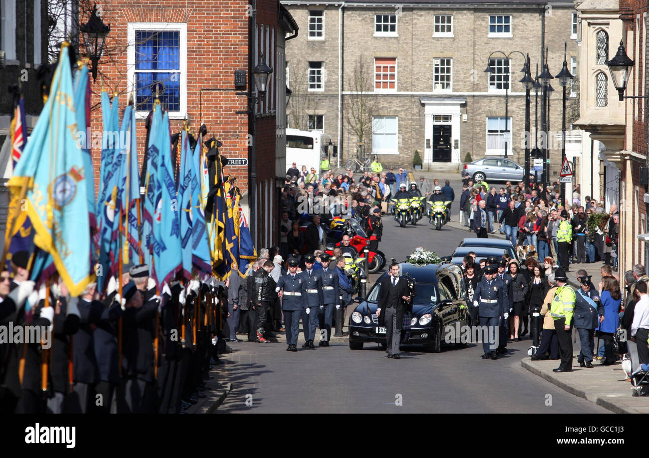 Senior Aircraftman Luke Southgate funeral Stock Photo - Alamy