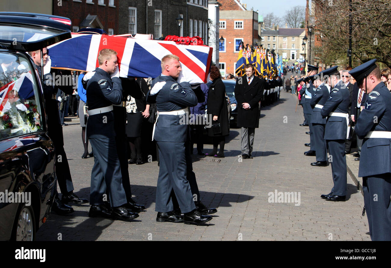 Senior Aircraftman Luke Southgate funeral Stock Photo - Alamy