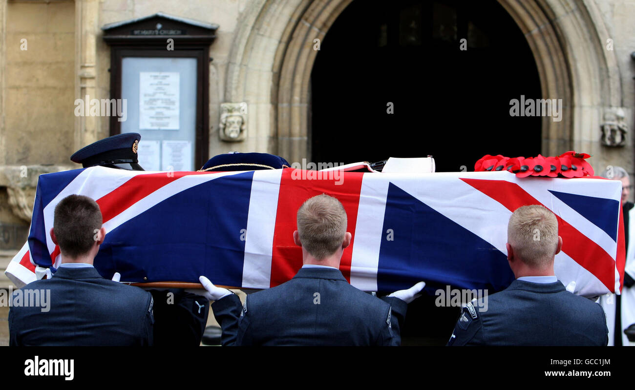 Senior Aircraftman Luke Southgate funeral Stock Photo - Alamy