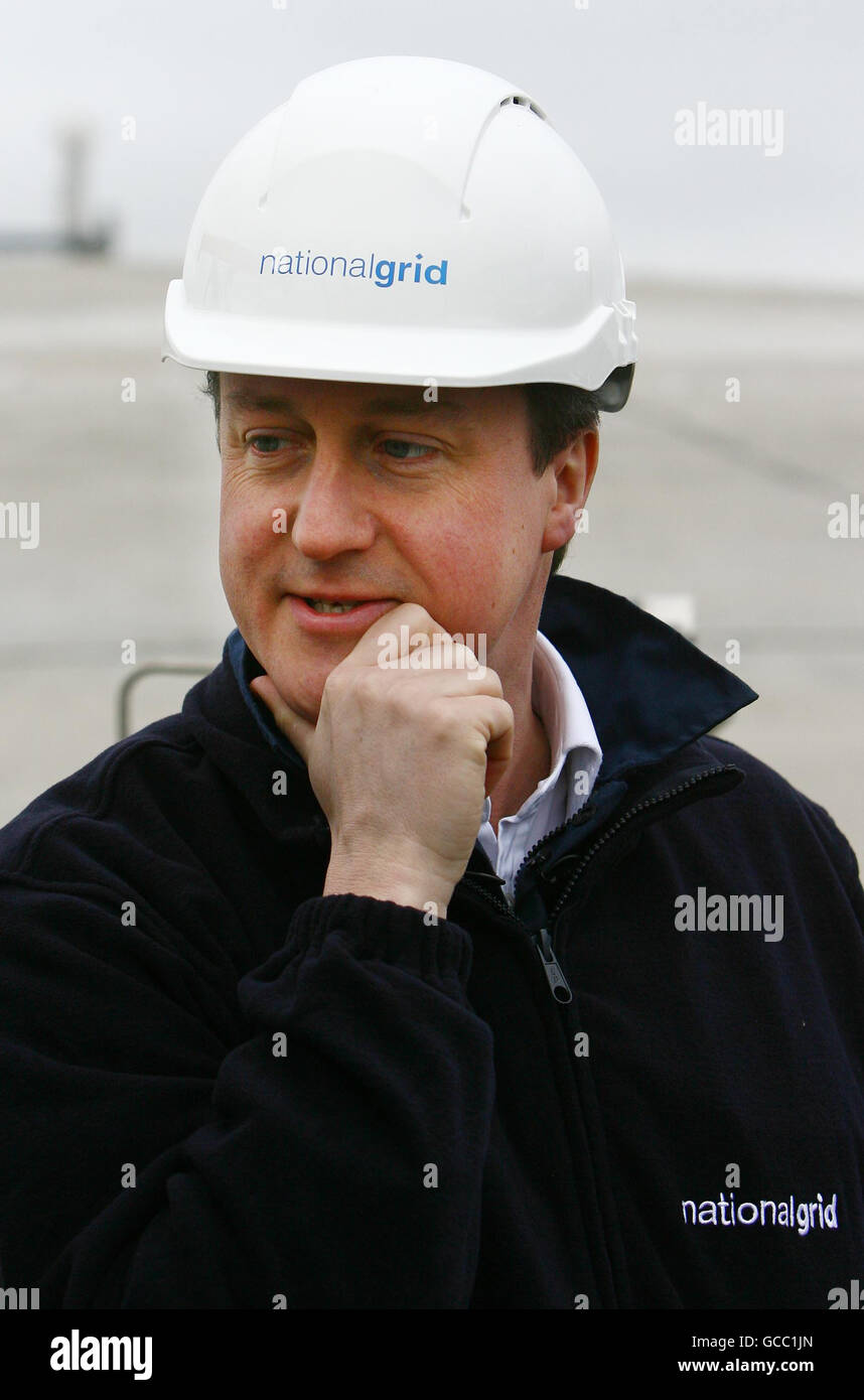 Conservative Party Leader David Cameron during a visit to the National ...