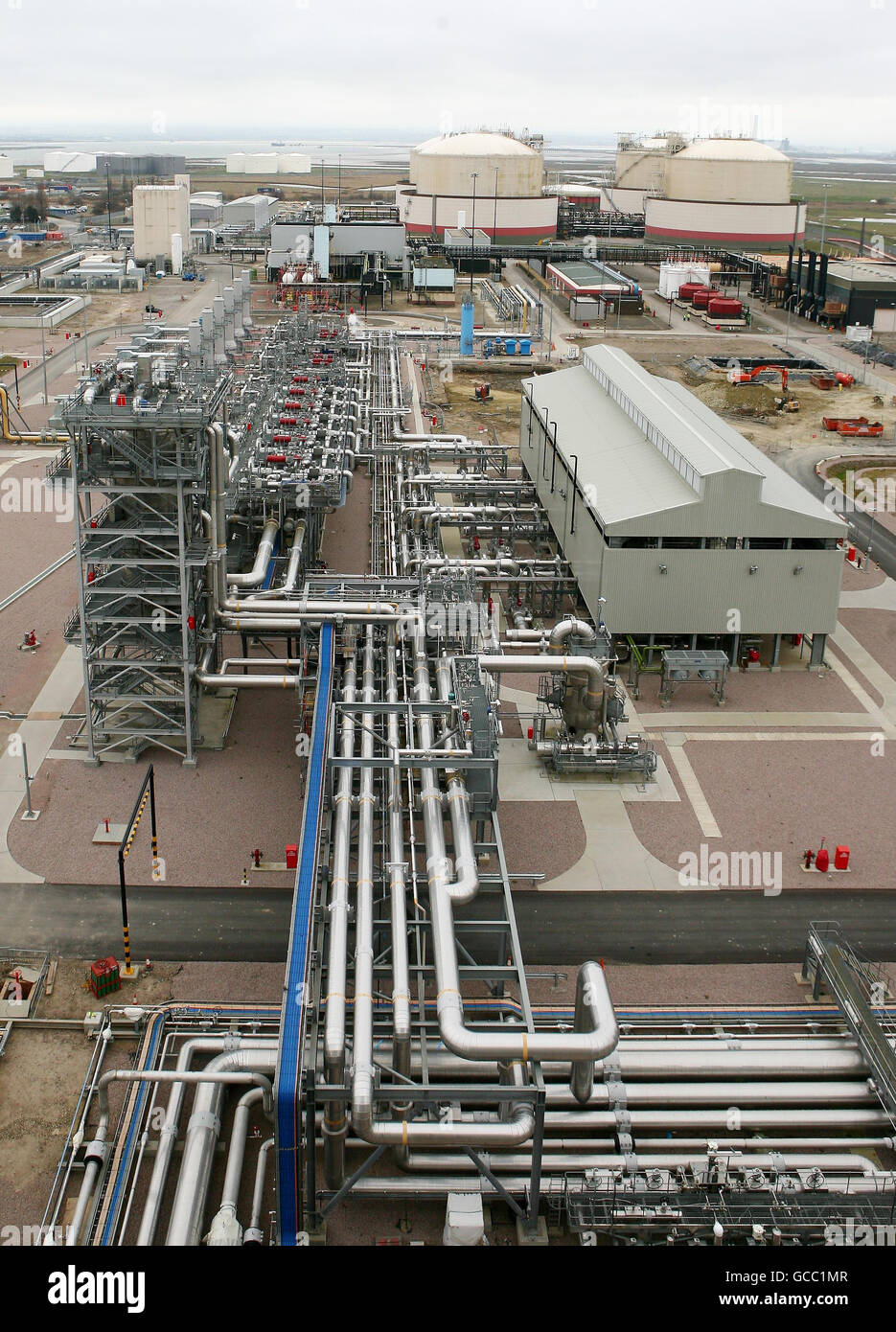 A general view of the National Grid Grain LNG site in Grain, Kent ...
