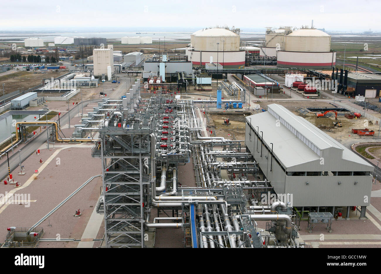A general view of the National Grid Grain LNG site in Grain, Kent ...