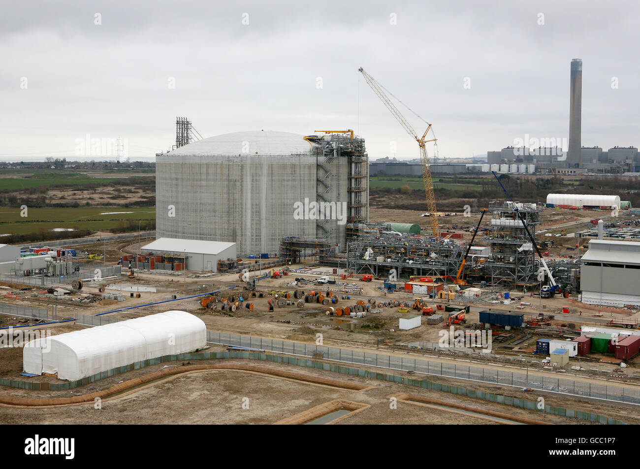 Stock of National Grid Grain LNG site Stock Photo - Alamy