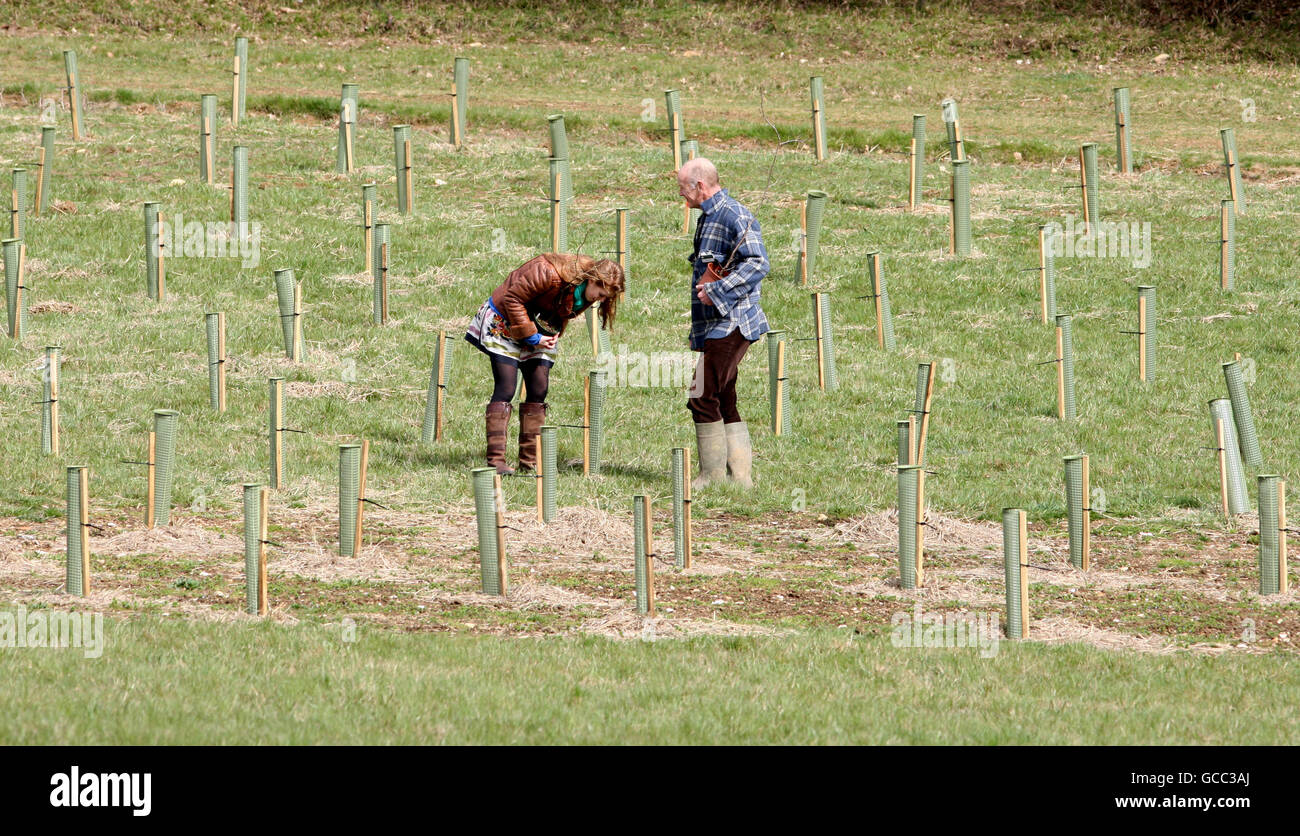 s largest new native woodland. Photo credit should read: Chris Radburn ...