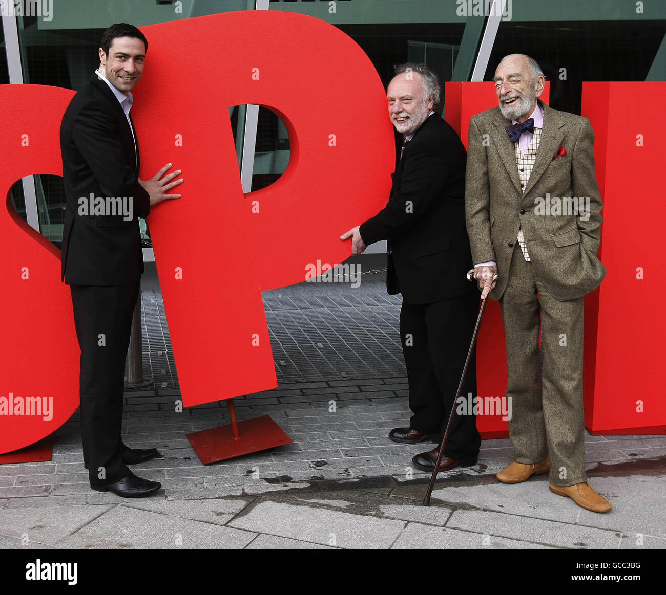 (Left to right) Olympic Boxer Kenny Egan, Writer Brian Keenan and actor ...