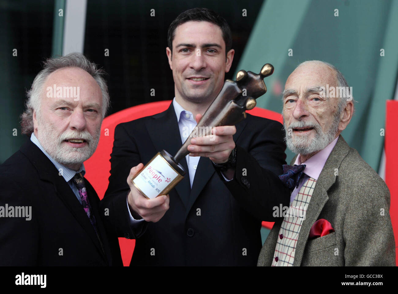 (Left to right) Writer Brian Keenan, Olympic Boxer Kenny Egan and actor ...