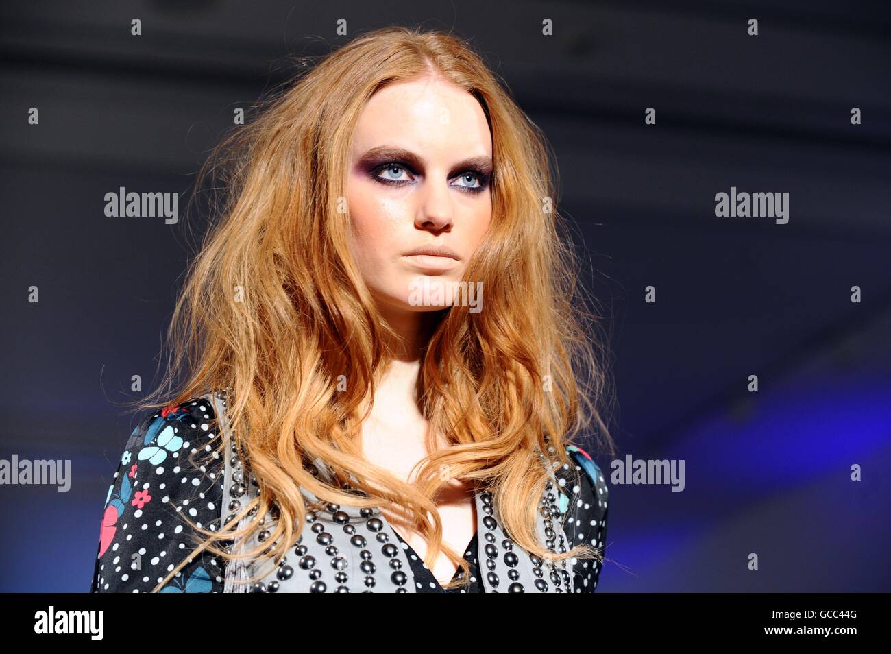 A model on the catwalk at the Look Fashion Show held at the Saatchi ...