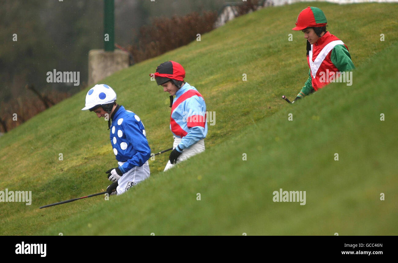 jockeys Dean Coleman, Mattie Batchelor and Felix de Giles (left to ...