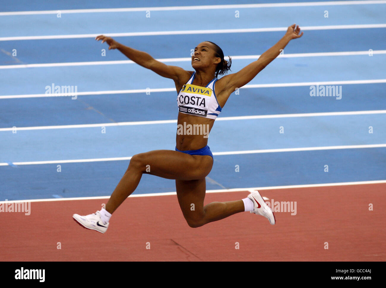 Womens long jump hi-res stock photography and images - Alamy