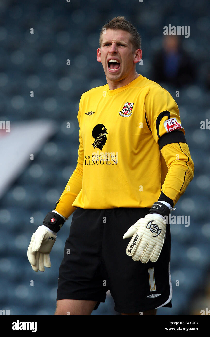 Lincoln city goalkeeper robert burch hi-res stock photography and ...
