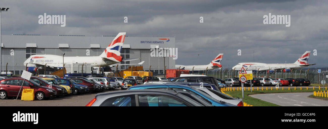 Aircraft british airways maintenance cardiff hi-res stock photography ...
