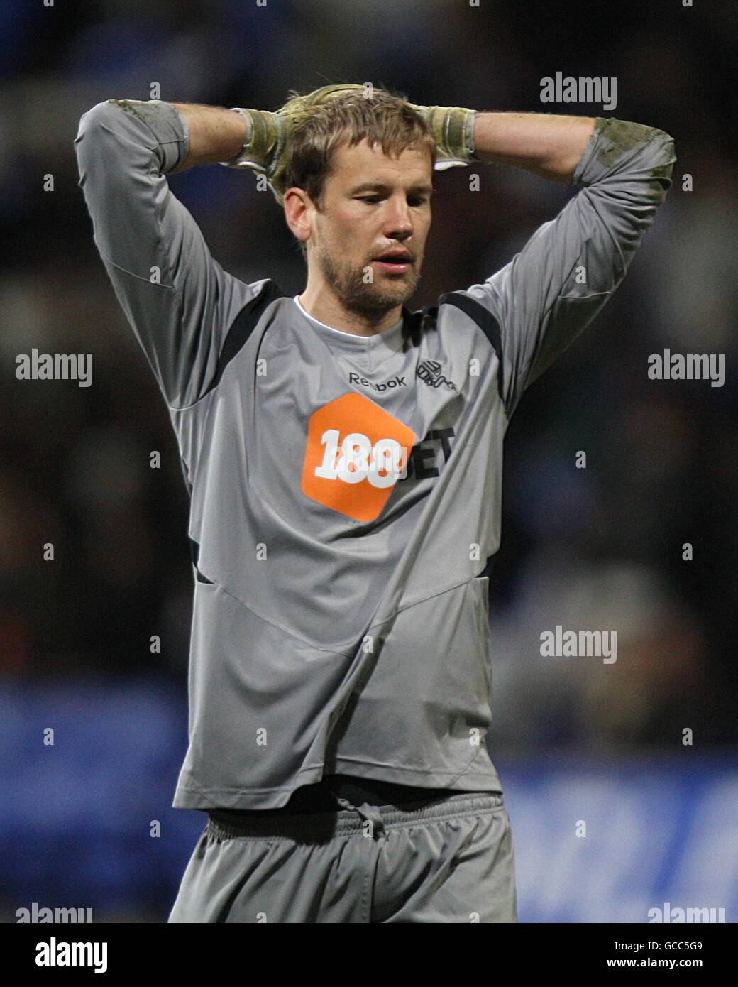 Bolton wanderers goalkeeper jussi jaaskelainen appears dejected hi-res ...