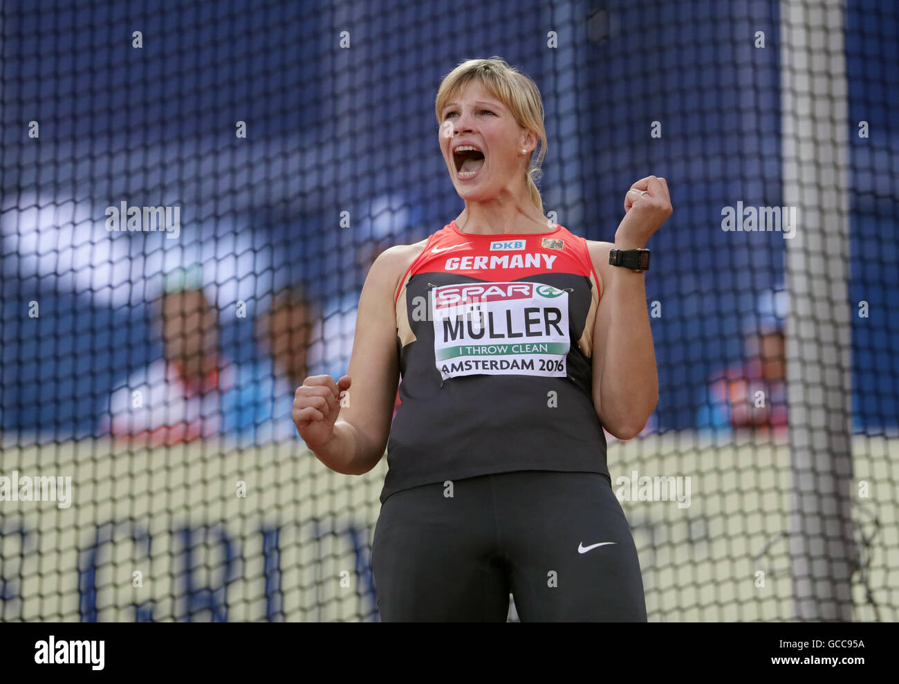 Amsterdam, The Netherlands. 08th July, 2016. Germany's Nadine Mueller ...