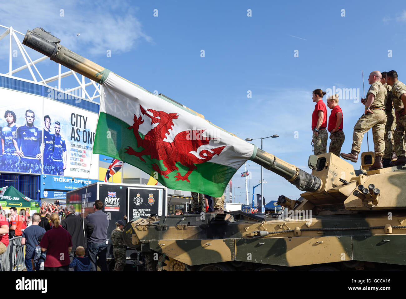 Cardiff,UK,08th July 2016.The Wales football team have received a ...
