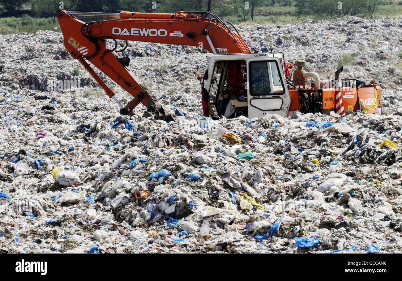 The Losar dump site, 40 km from Rawalpindi city, Pakistan, 23 June 2016 ...