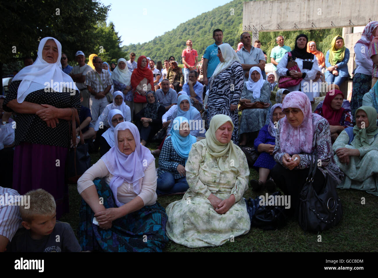 Visoko, Bosnia and Herzegovina. 9th July, 2016. People are seen praying ...