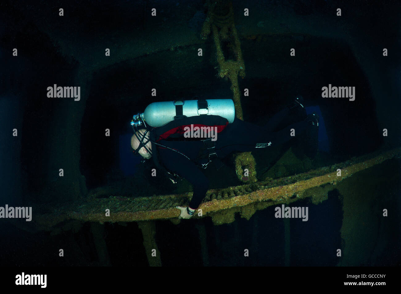 Scuba diver at numidia wreck hi-res stock photography and images - Alamy