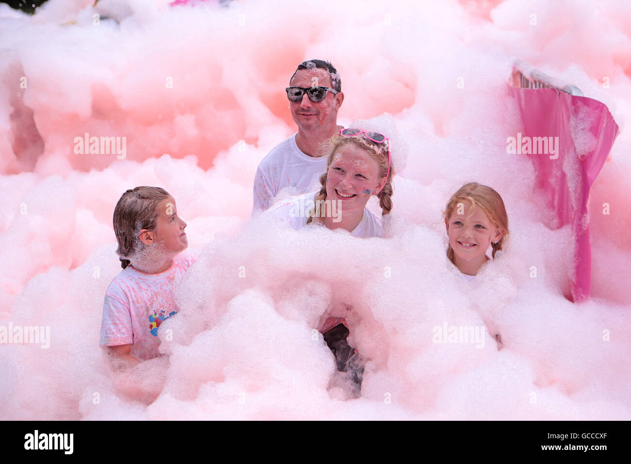 Bubble rush charity event demelza hi-res stock photography and images ...