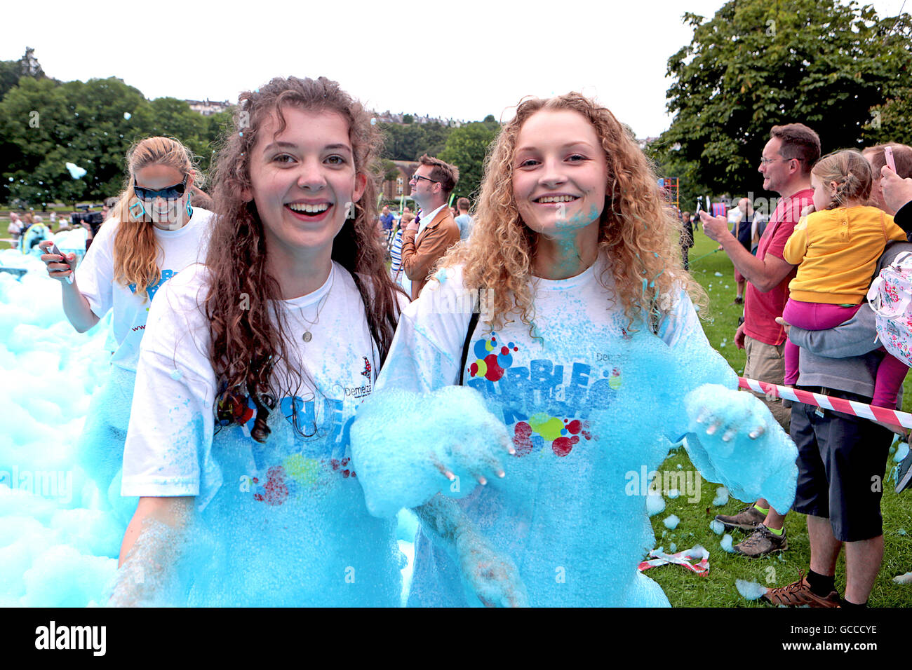Bubble rush charity event demelza hi-res stock photography and images - Alamy