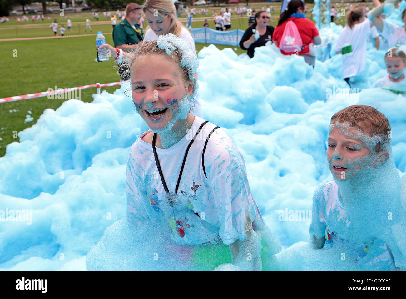 Bubble Rush is a charity event for Demelza which involves a fun run ...