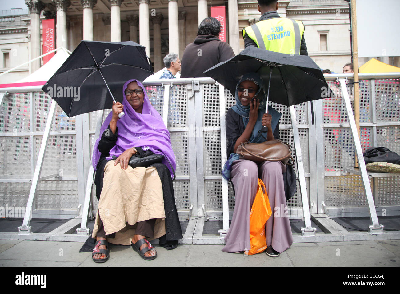 London, UK 9 July 2016 - Muslims from across the country celebrate the ...
