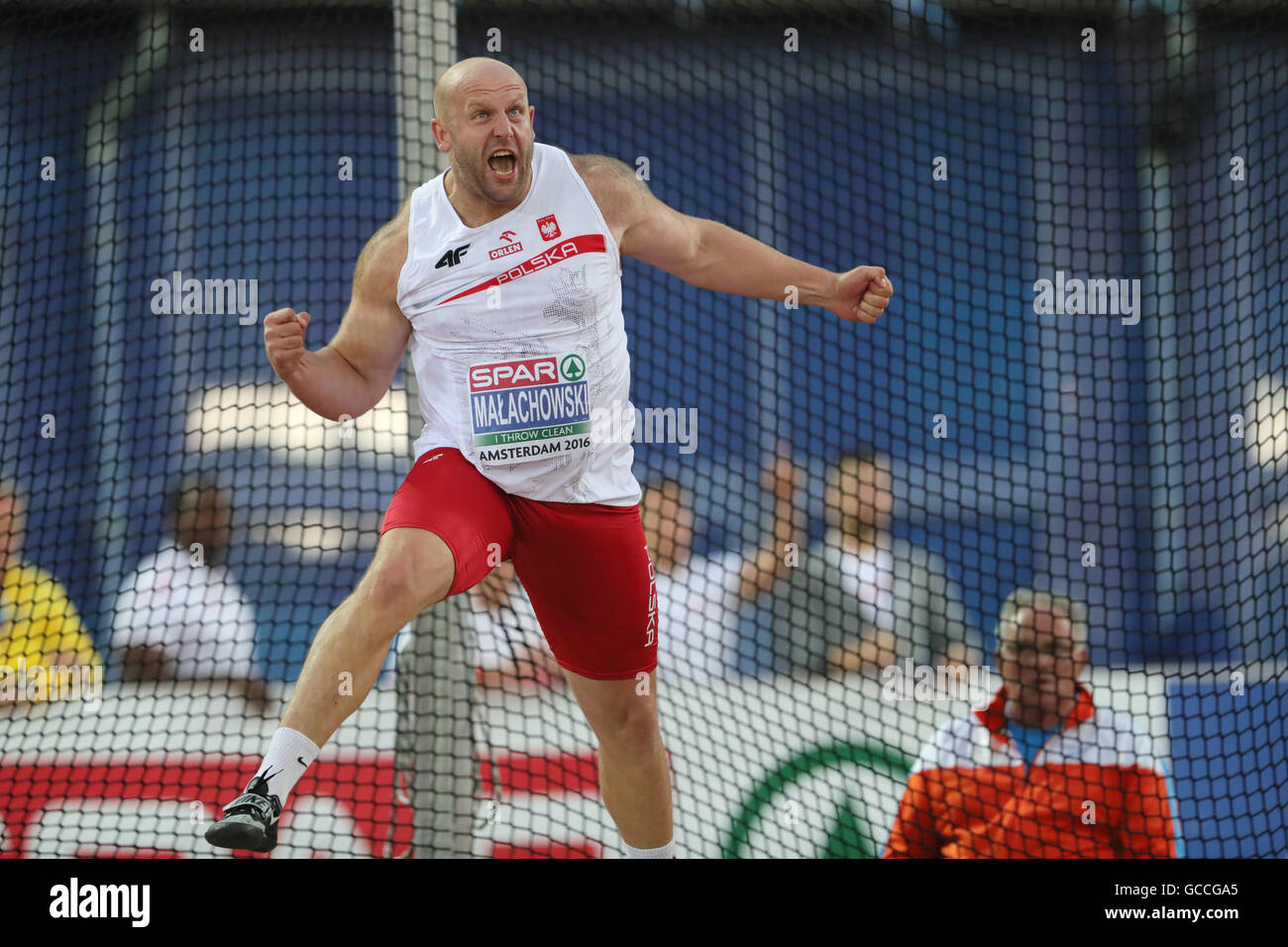 Amsterdam, The Netherlands. 09th July, 2016. Poland's Piotr Malachowski ...