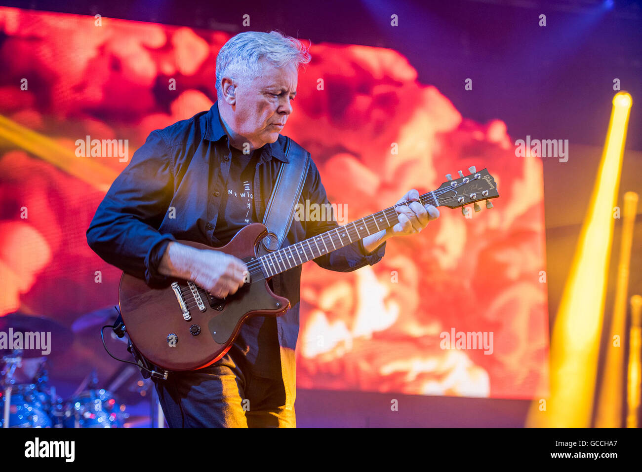 Manchester, UK. 09th July 2016. Gillian Gilbert, Tom Chapman, Stephen ...