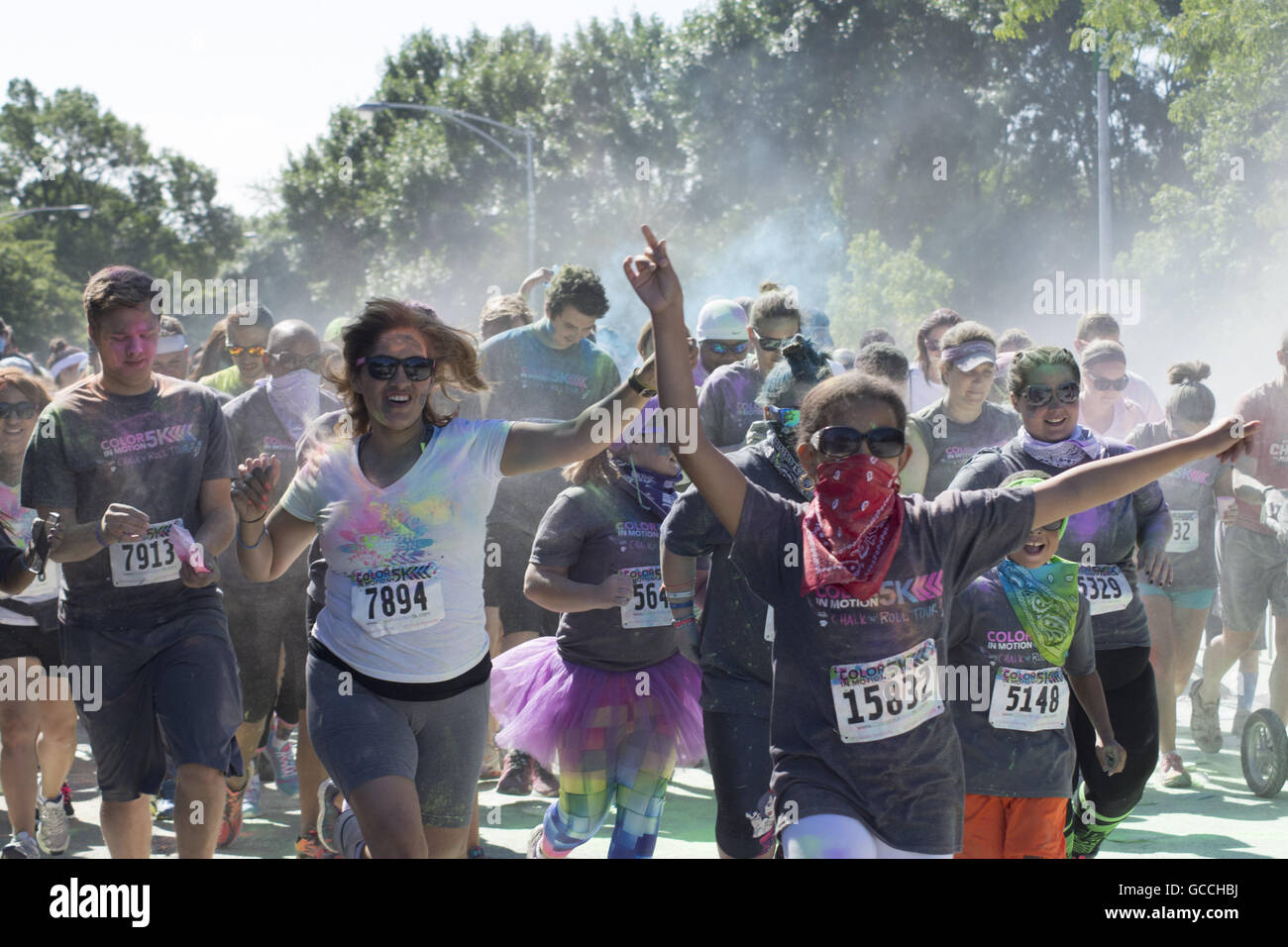 Chicago, IL, USA. 9th July, 2016. Hundreds of runners took part in the ...