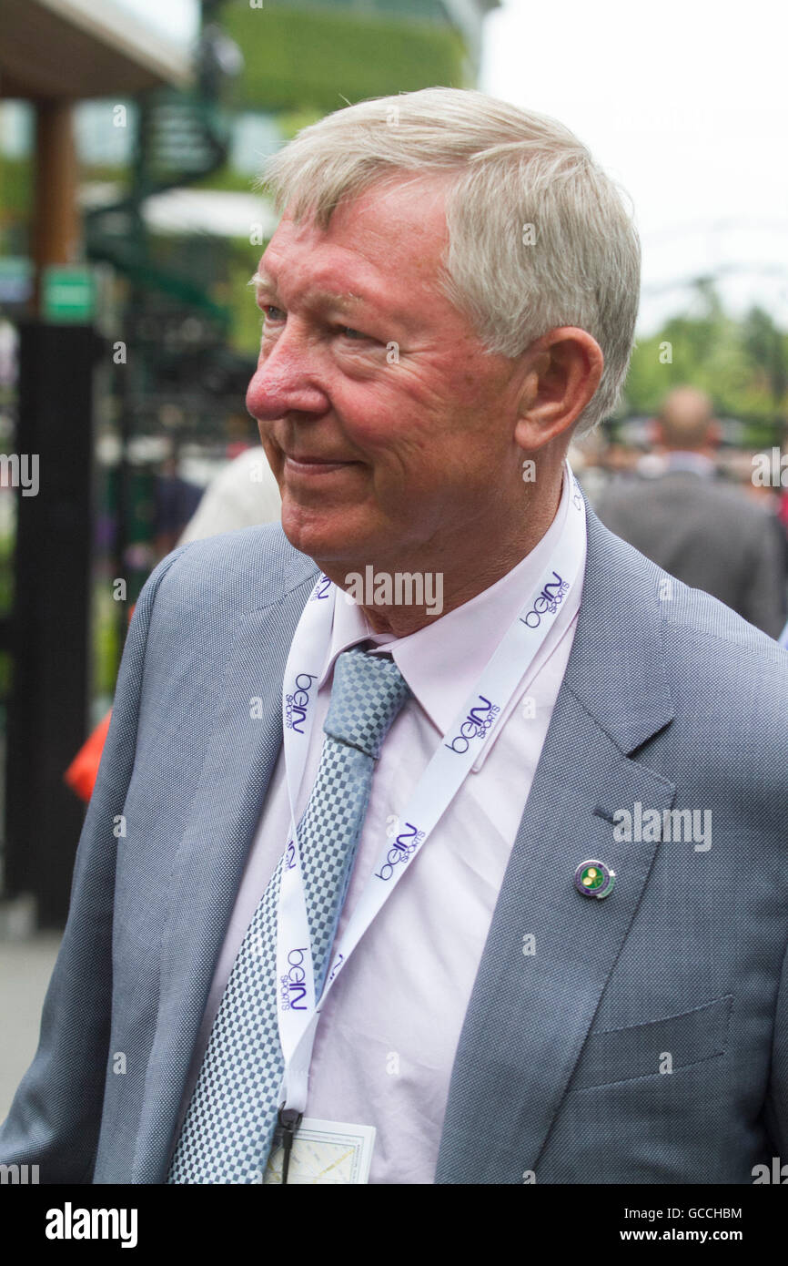 Wimbledon London, UK. 9th July 2016. Former Manchester United manager ...