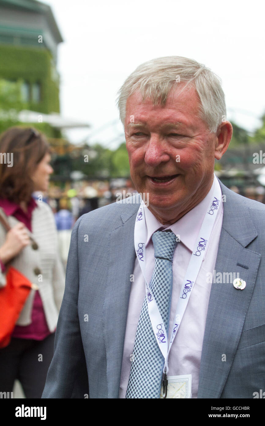 Wimbledon London, UK. 9th July 2016. Former Manchester United manager ...