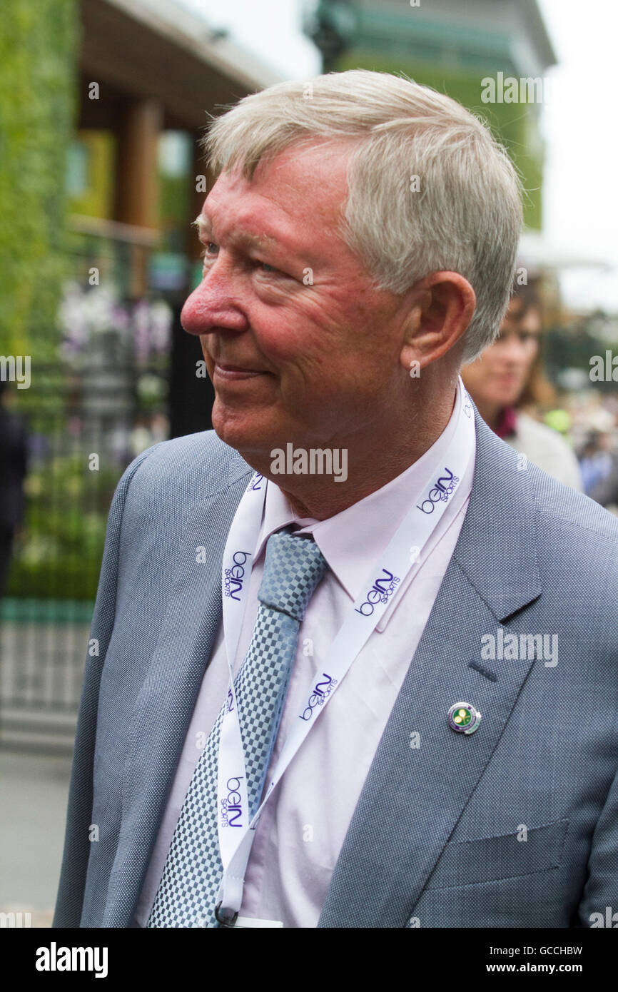 Wimbledon London, UK. 9th July 2016. Former Manchester United manager ...