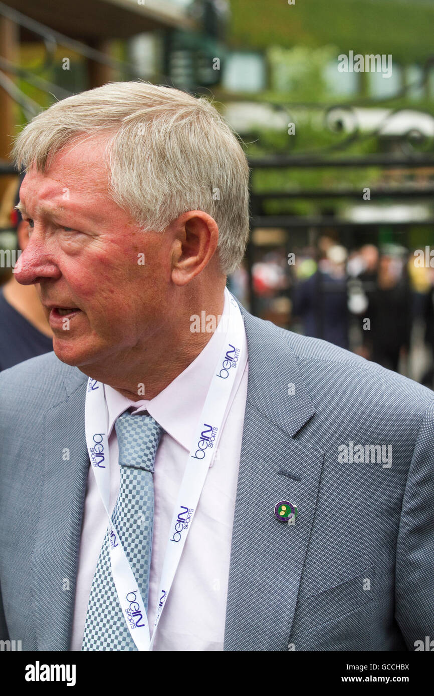 Wimbledon London, UK. 9th July 2016. Former Manchester United manager ...