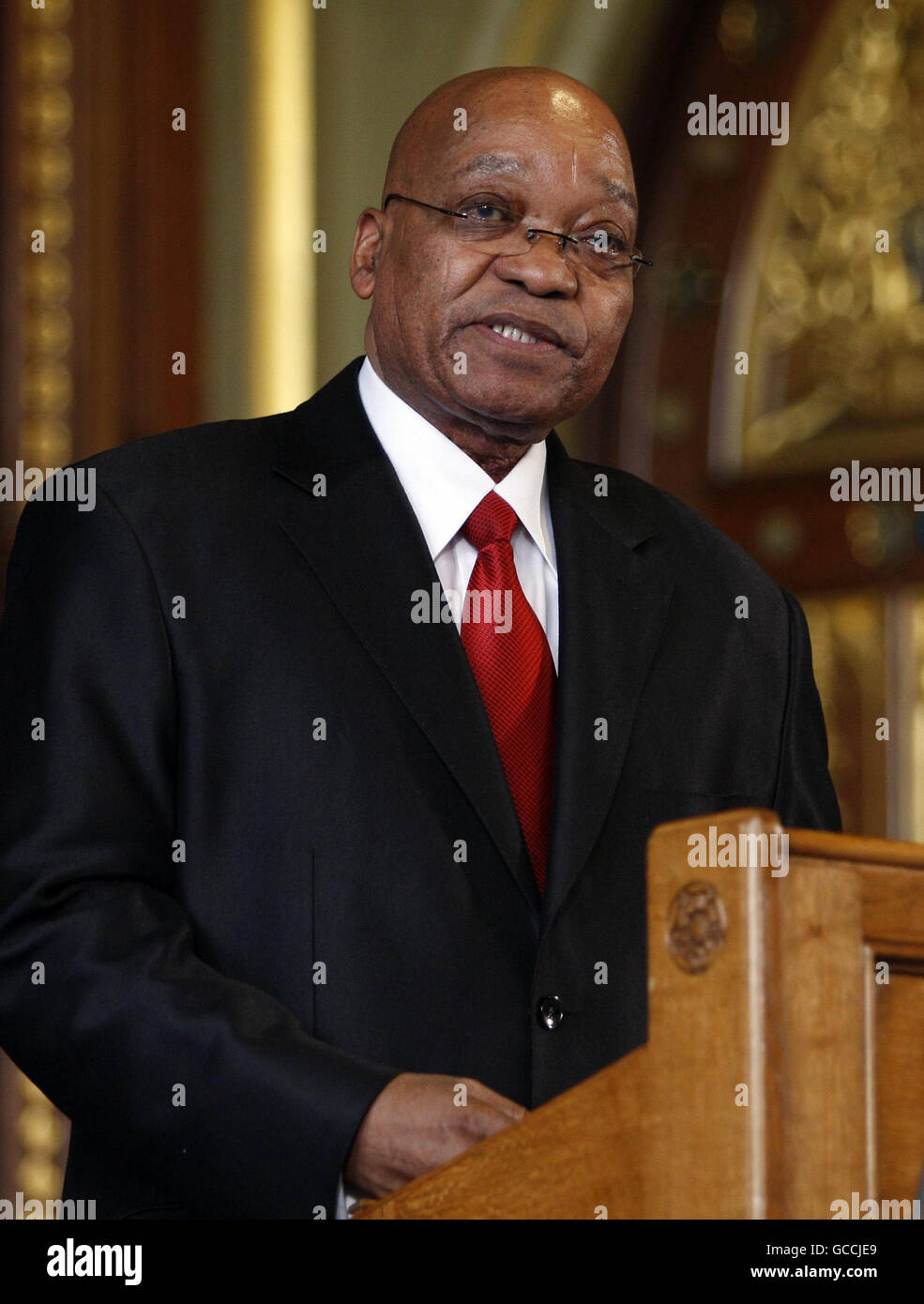 The president south africa jacob delivers palace westminster in london ...