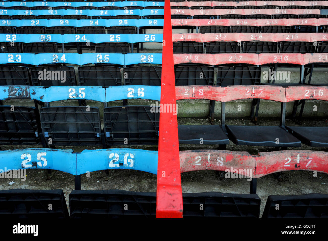 A general view of seating at Selhurst Park, home to Crystal Palace ...