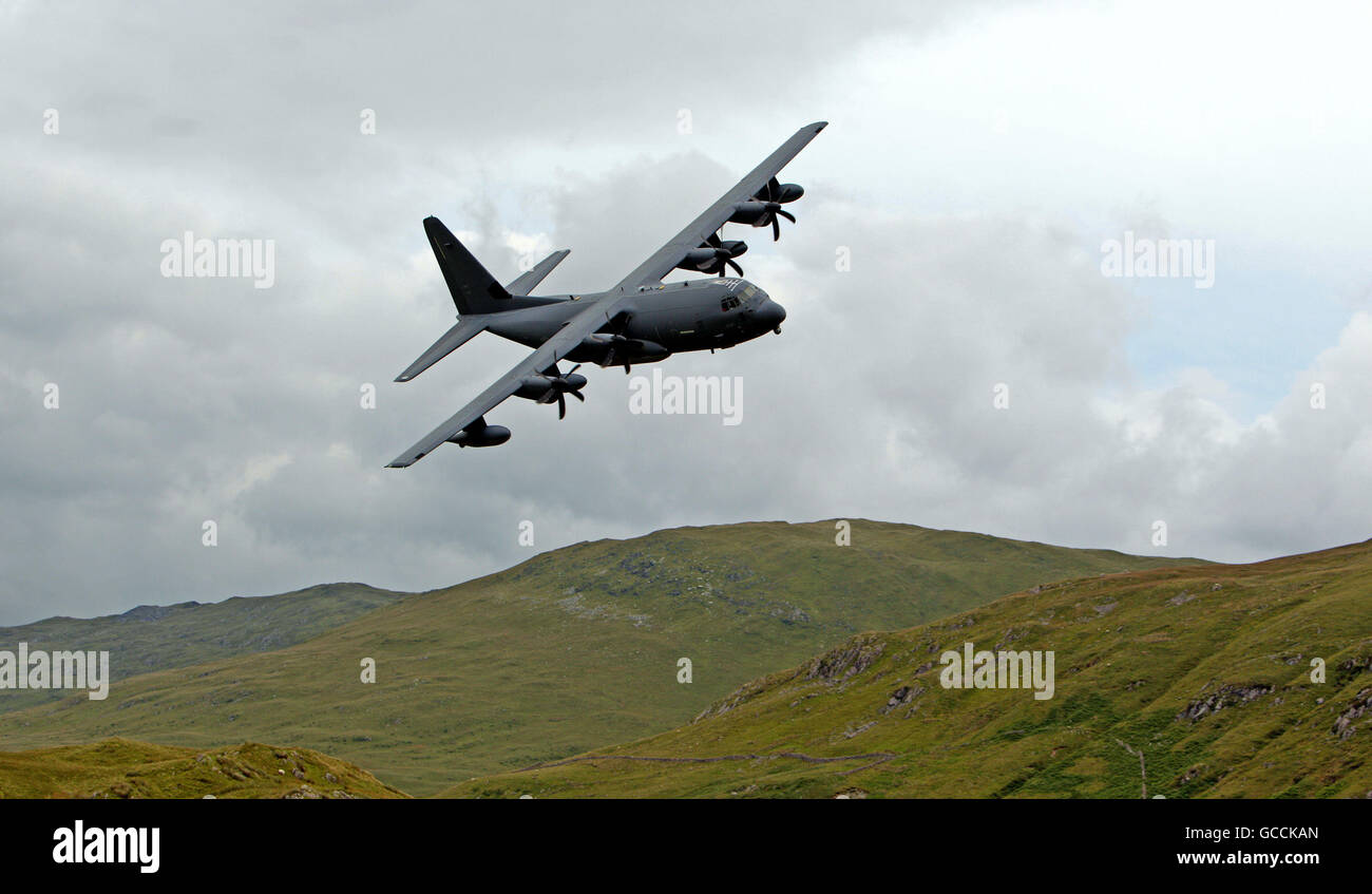 Flies Low Level Through Machynlleth Loop High Resolution Stock ...
