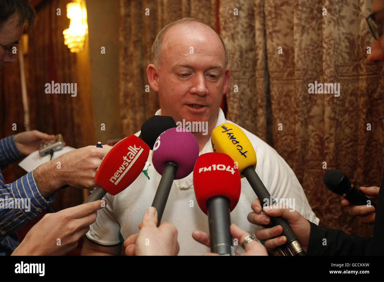 Ireland Coach Declan Kidney during a press conference at the ...