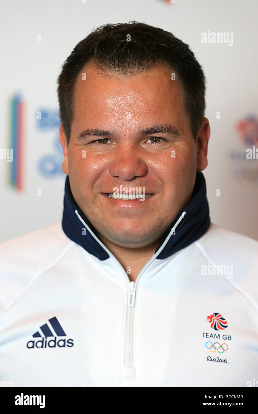 Shooter Steve Scott during the kitting out session at the NEC ...