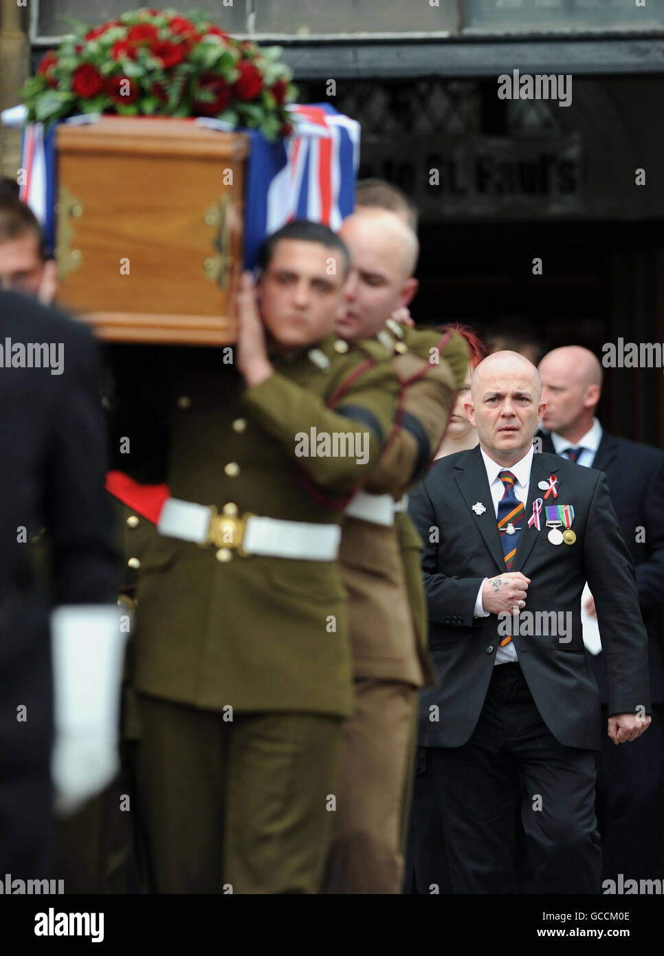 Kingsman Sean Dawson funeral Stock Photo - Alamy