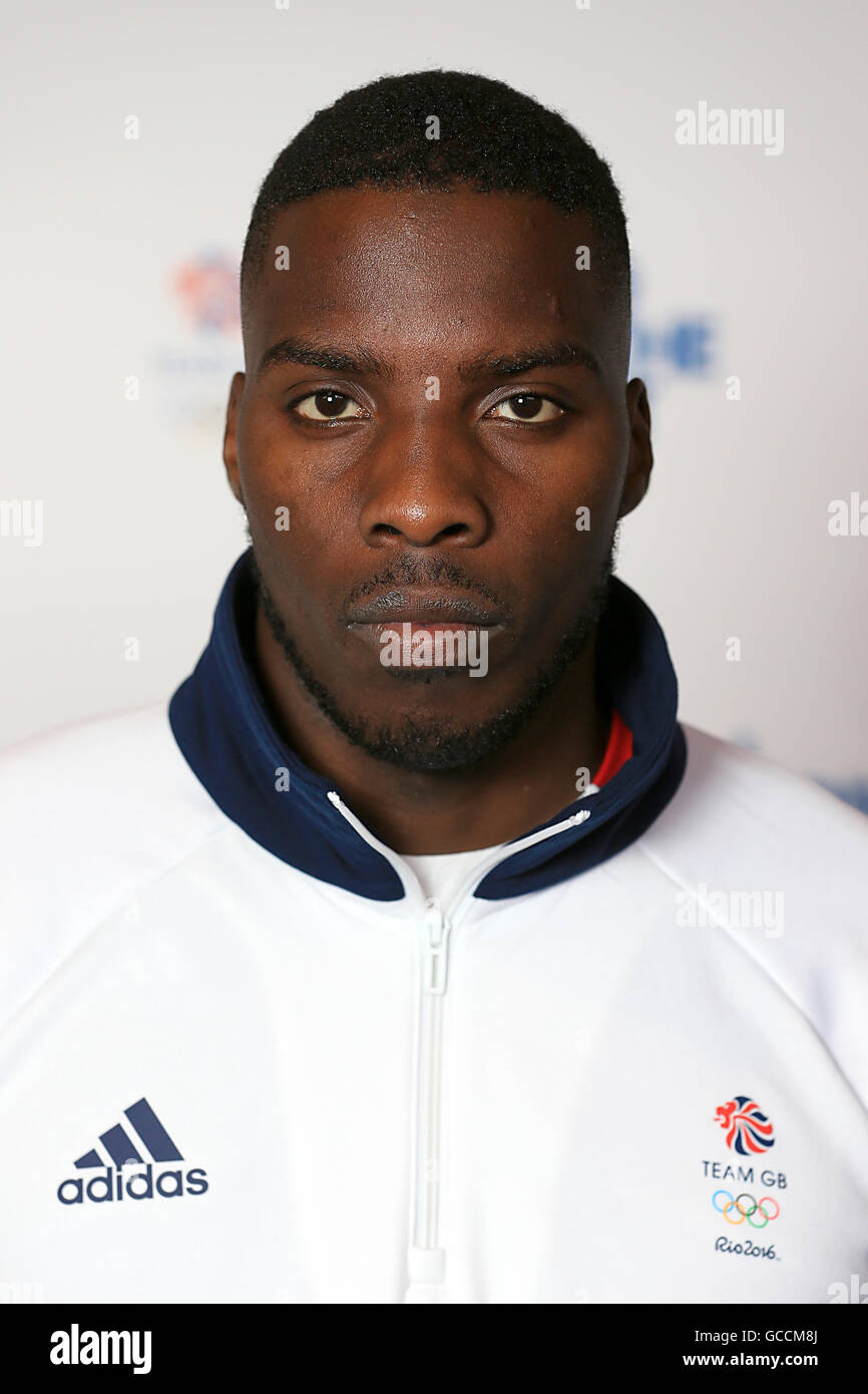 Boxer Laurence Okolie during the kitting out session at the NEC ...