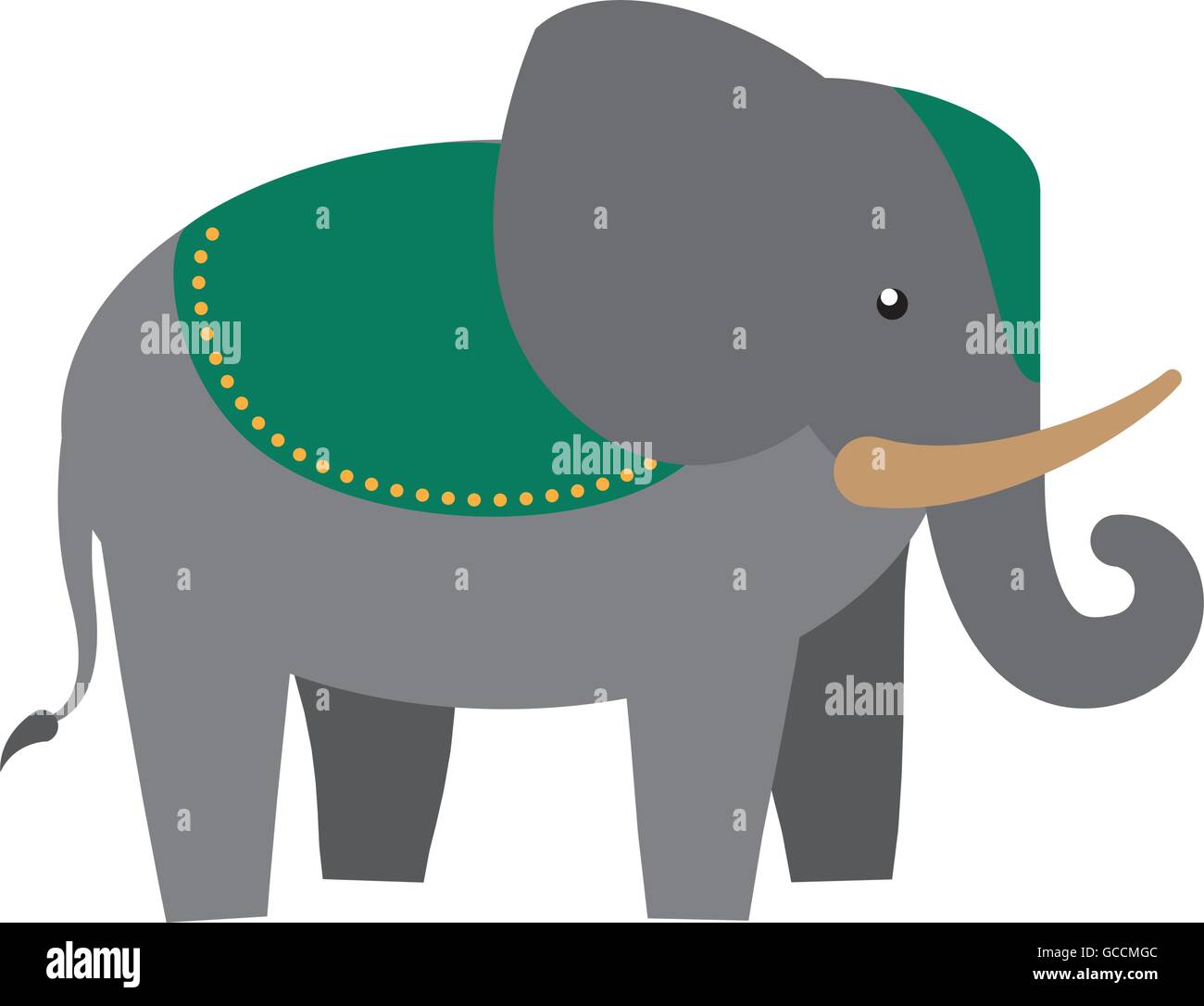 Elephant as Sacred animal icon. Indian Culture design. Vector gr Stock ...